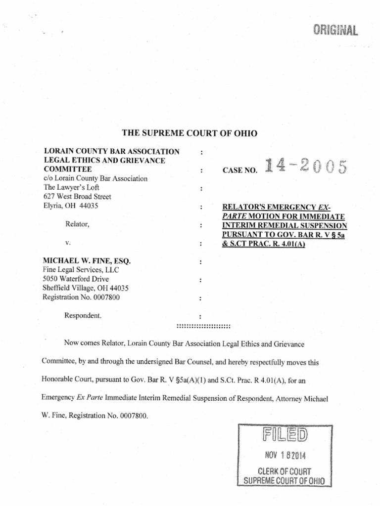Emergency Suspension of Attorney Fine | PDF | Lawyer | Testimony