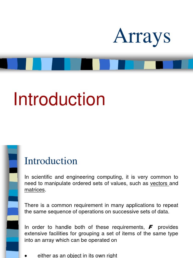 Week 7 | PDF | Array Data Structure | Matrix (Mathematics)