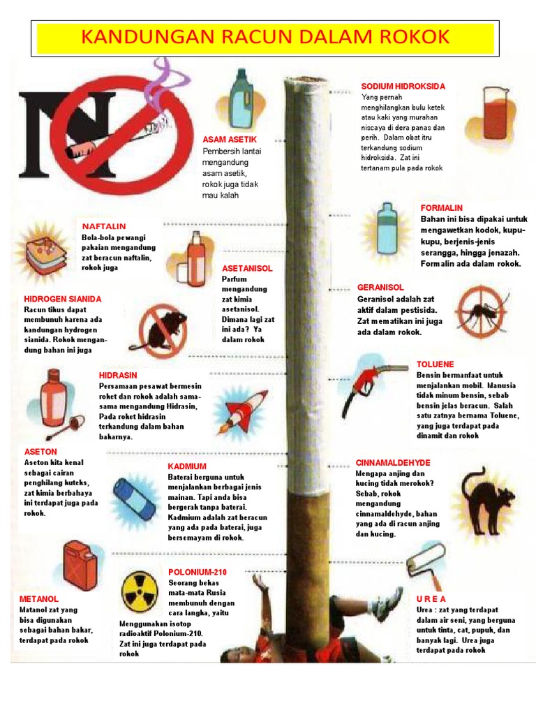 Kandungan Racun Dalam Rokok | PDF | Sains & Matematika