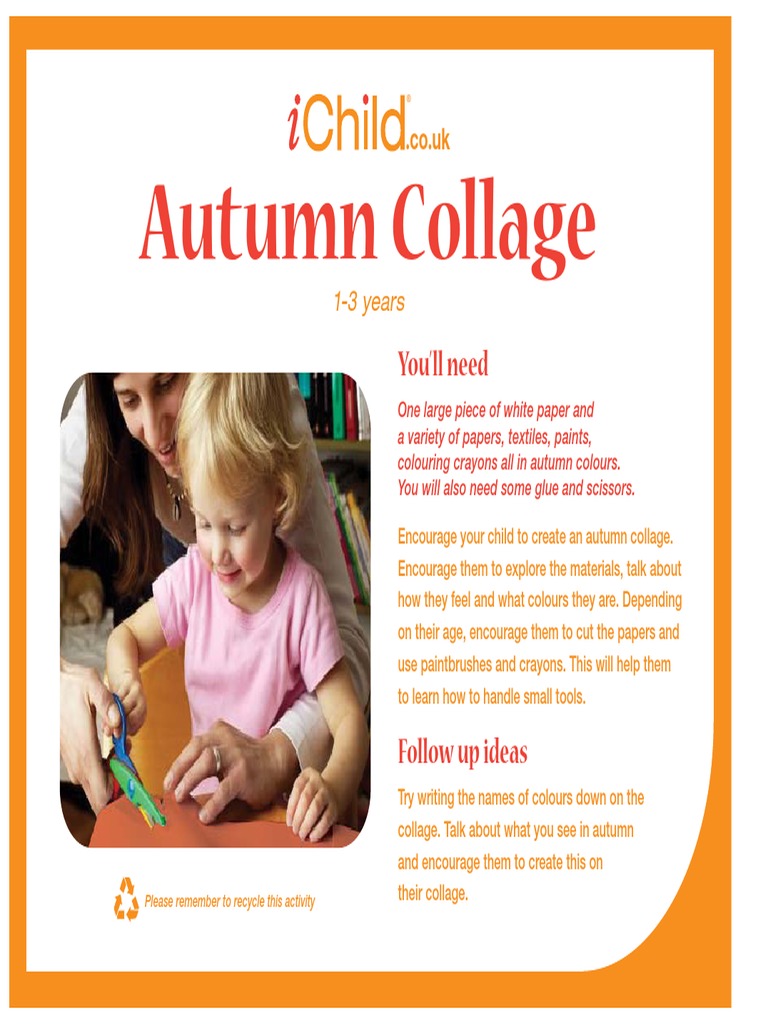 Autumn Collage Activity for Kids | PDF | Home & Garden