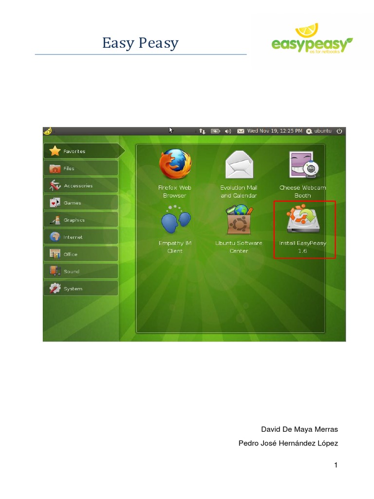 Easy Peasy | PDF | Sistema operativo | Microprocesador