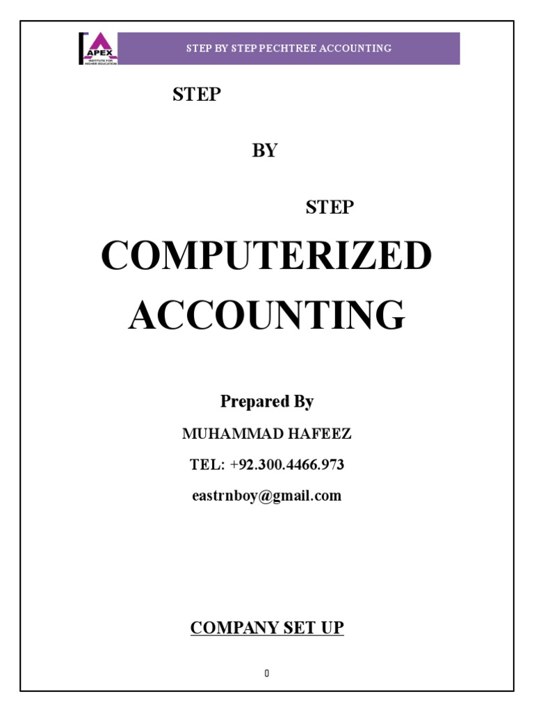 Peachtree Accounting Setup Guide | PDF | Debits And Credits | Invoice