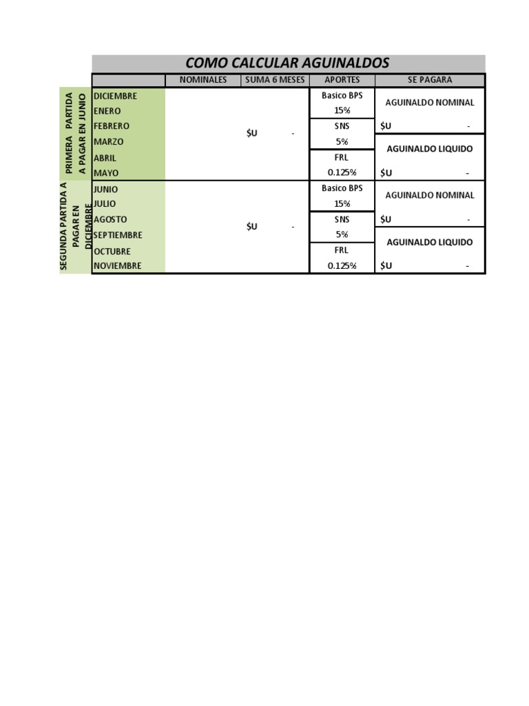 Excel Calculo de Aguinaldo | PDF | Crecimiento personal y profesional ...