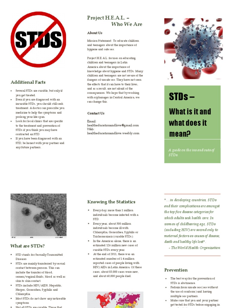 STD Brochure | PDF | Sexually Transmitted Infection | Sexual Health STD Brochure | PDF | Sexually Transmitted Infection | Sexual Health