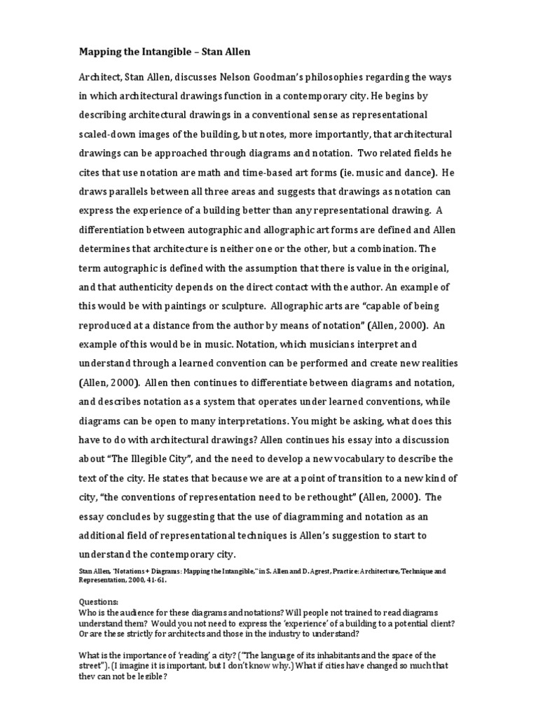 Mapping The Intangible - Stan Allen | PDF | Epistemology | Cognitive ...