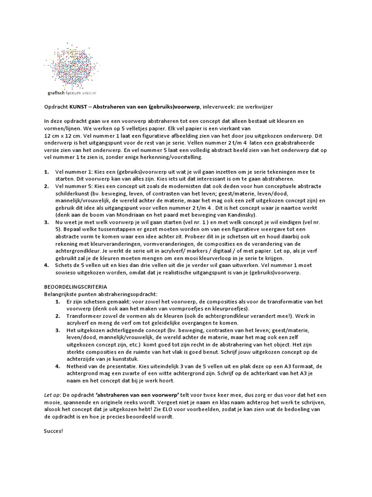 Opdracht Abstraheren | PDF