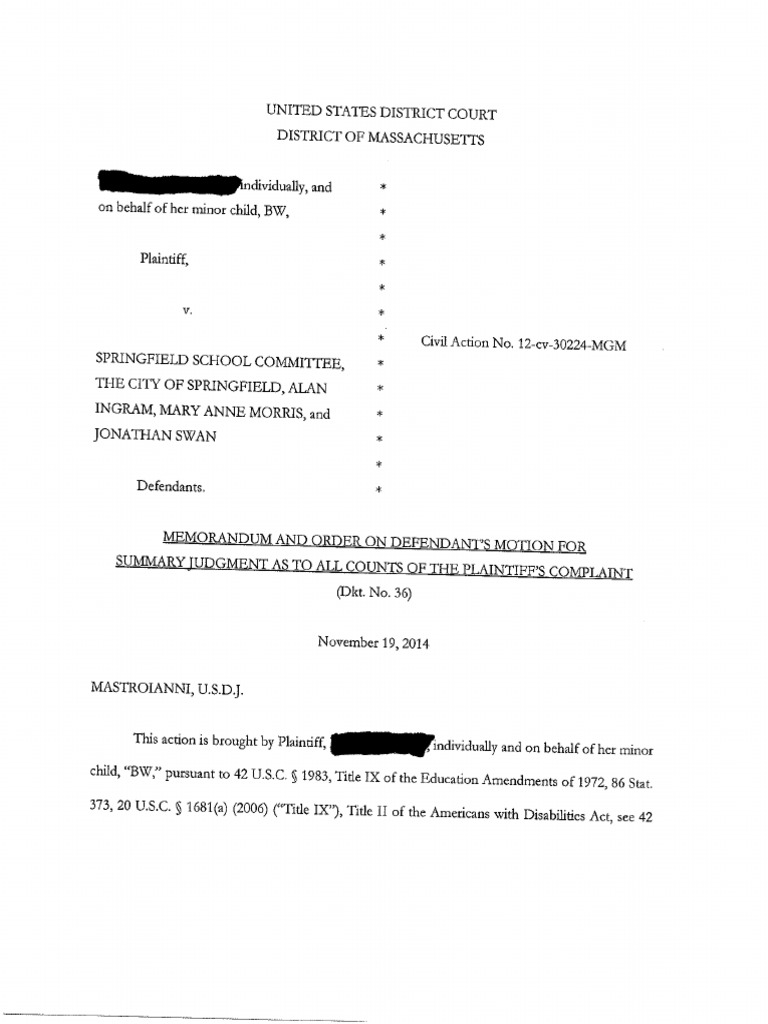 Judge's Ruling in Duggan Middle School Sex Abuse Case | PDF