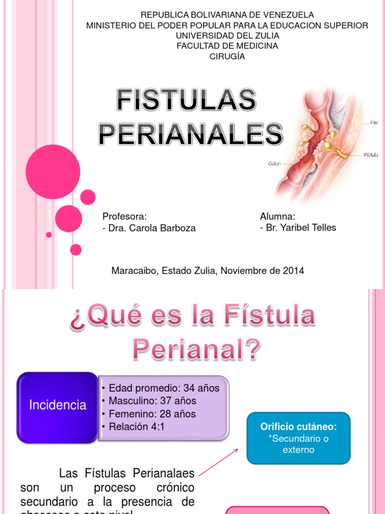 Fistulas Anales | PDF | Medicina CLINICA | Especialidades Medicas