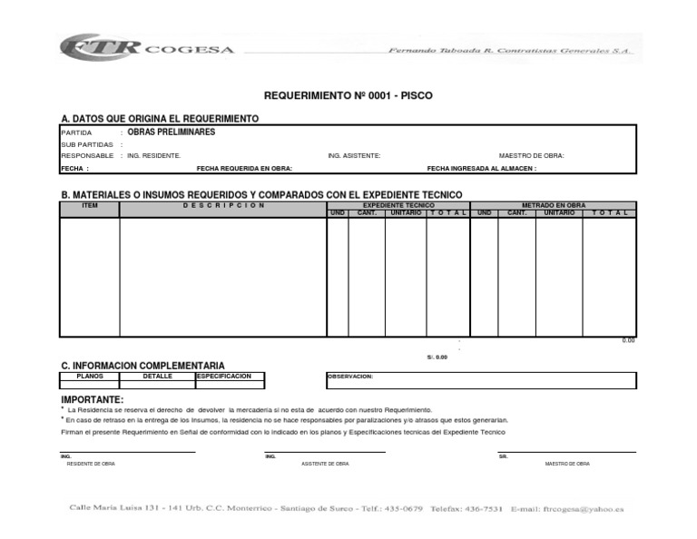 Modelo de Requerimiento de Materiales | PDF | Business