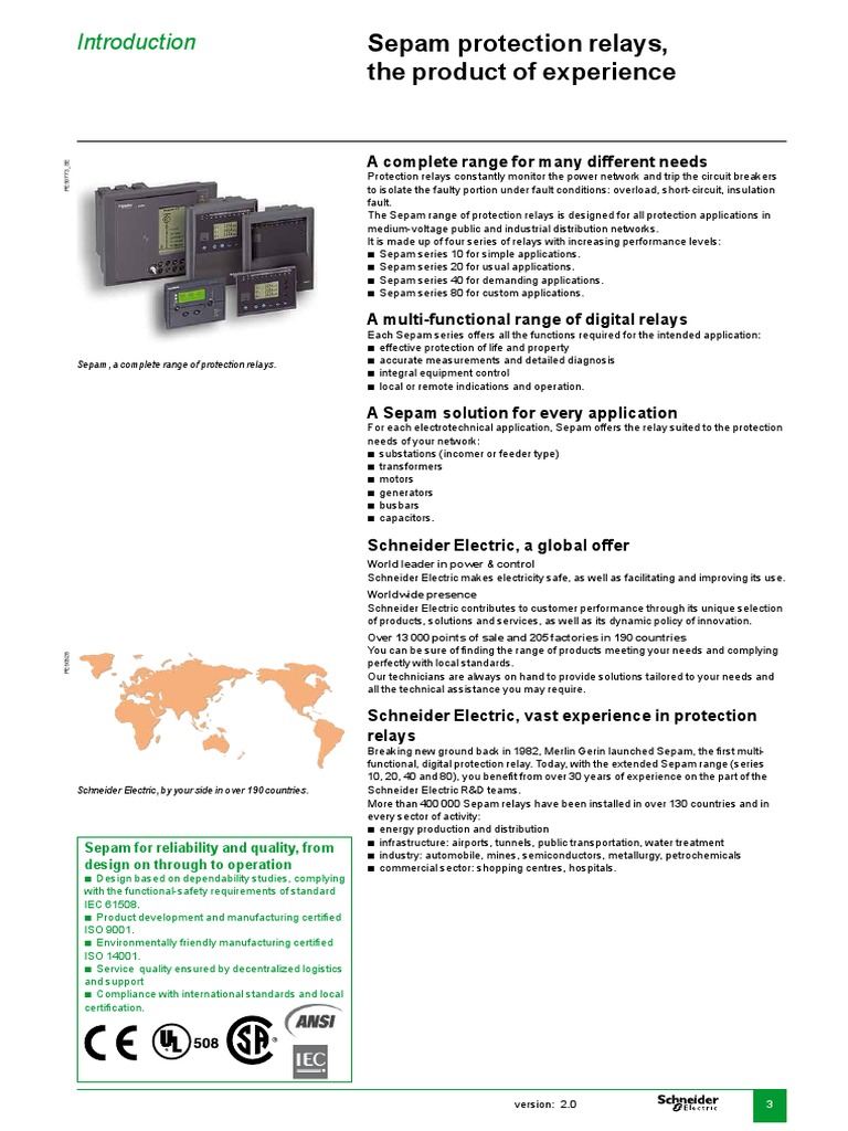 Sepam 10 Seped307026en Int PDF | PDF | Relay | Electrical Substation