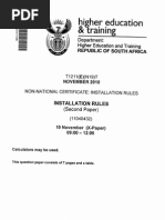 Installation Rules Paper 1 August 2019 | PDF | Electrical Wiring ...