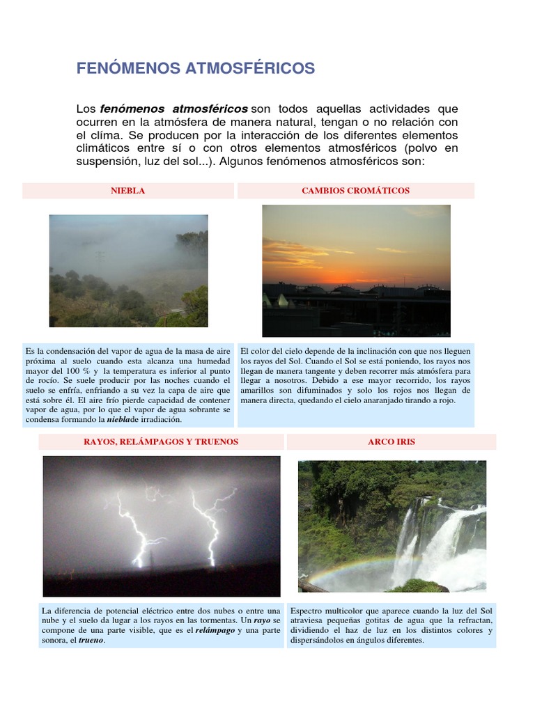 Fenómenos Atmosféricos | PDF | Ciclones tropicales | Tormentas