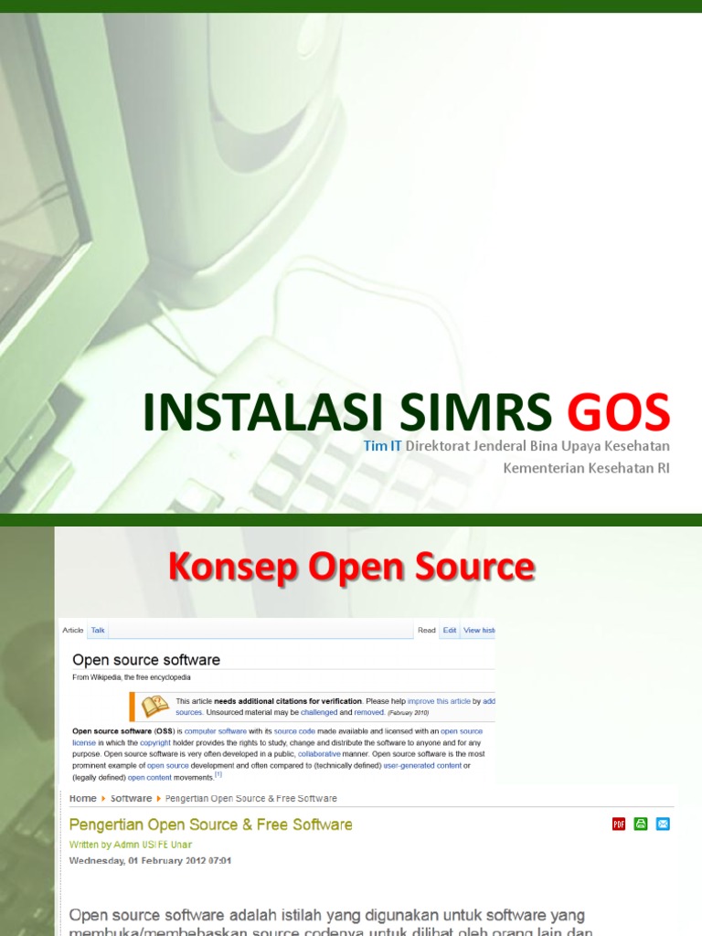 Instalasi Simrs Gos | PDF