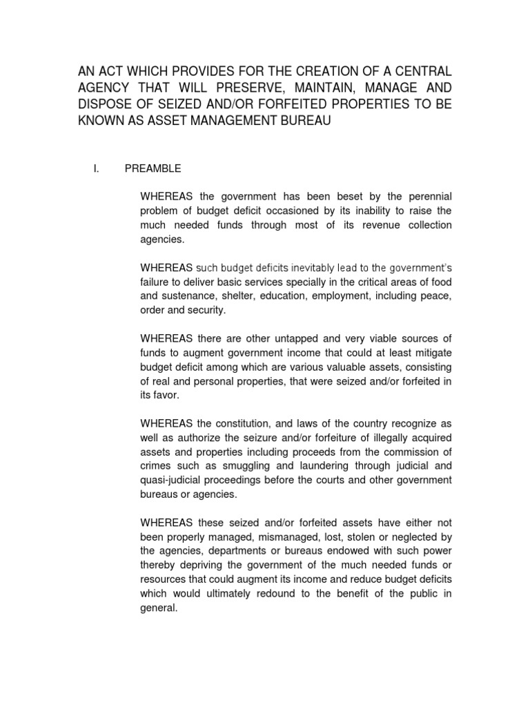 Asset Forfeiture | PDF