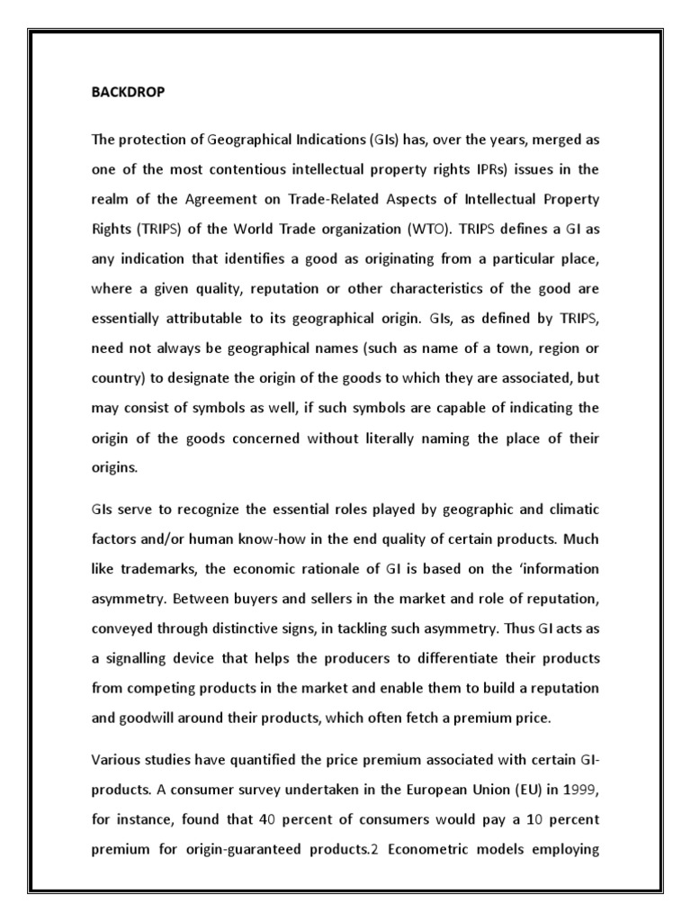 Final Ipr Gi | PDF | Weaving | Traditional Knowledge