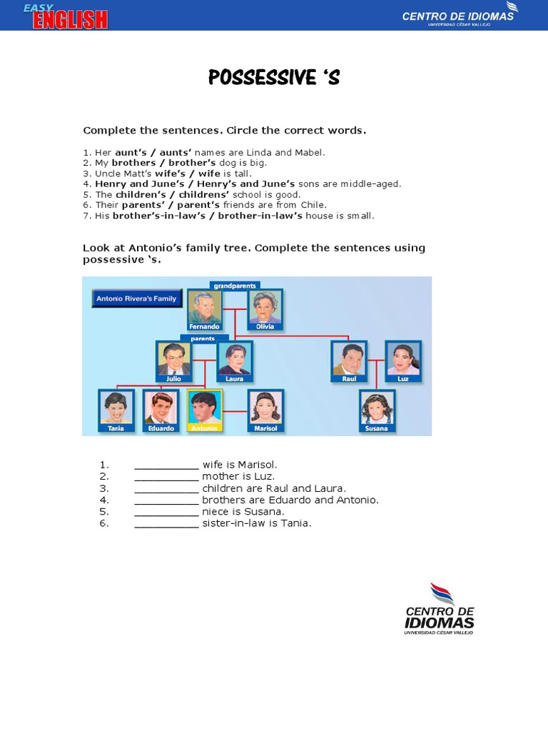 Unit 2 Lesson 1 Possessive S | PDF | Language Arts & Discipline