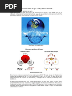 Marco Teórico El Agua | PDF | Propiedades del agua | Moléculas