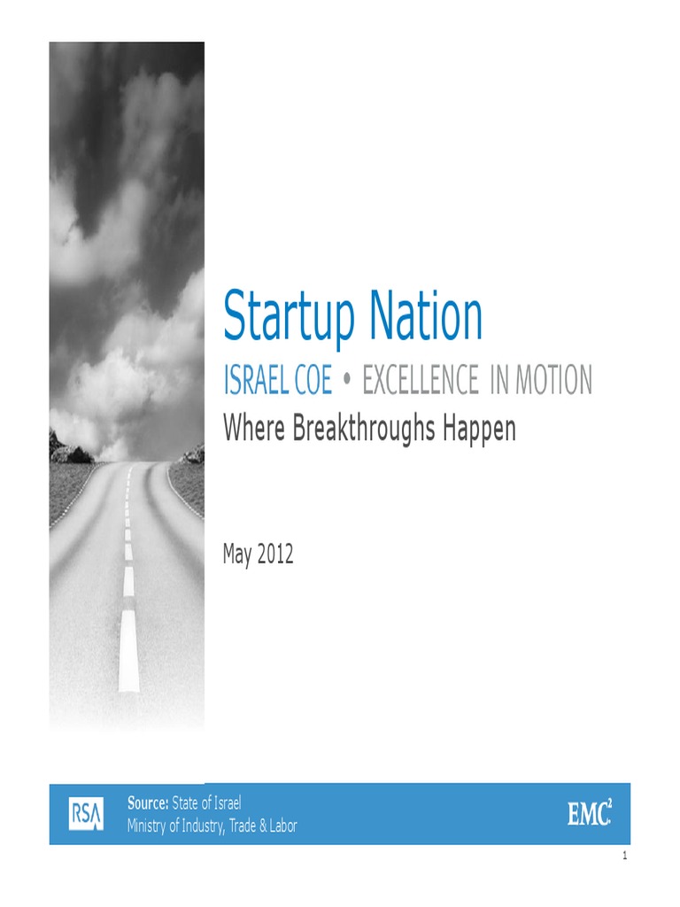 Israel The Startup Nation | PDF | Israel | World Politics