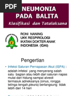 Tatalaksana Terapi Pneumonia Anak PNPK IDAI Referensi | PDF