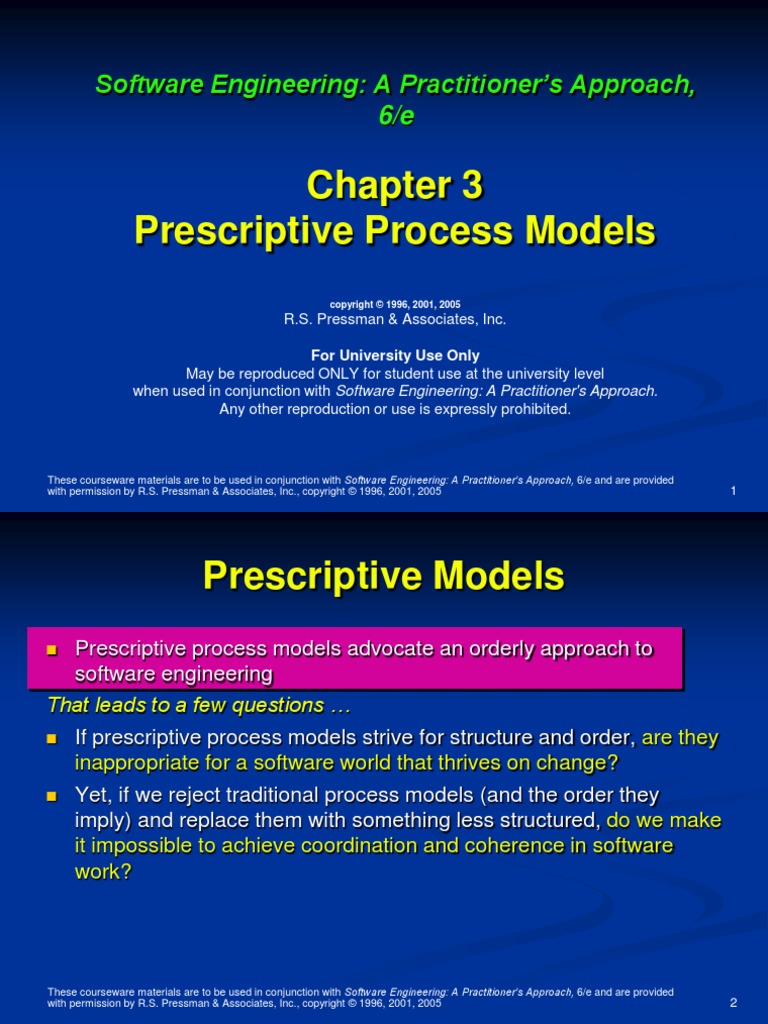 Ch03 Pressman Software Engineering Slides | PDF | Unified Modeling ...