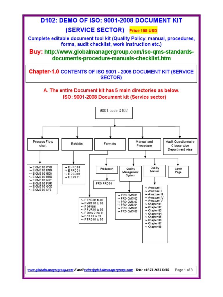 Demo Document For ISO 9001 Tradi Co. | PDF | Documentation | Iso 9000