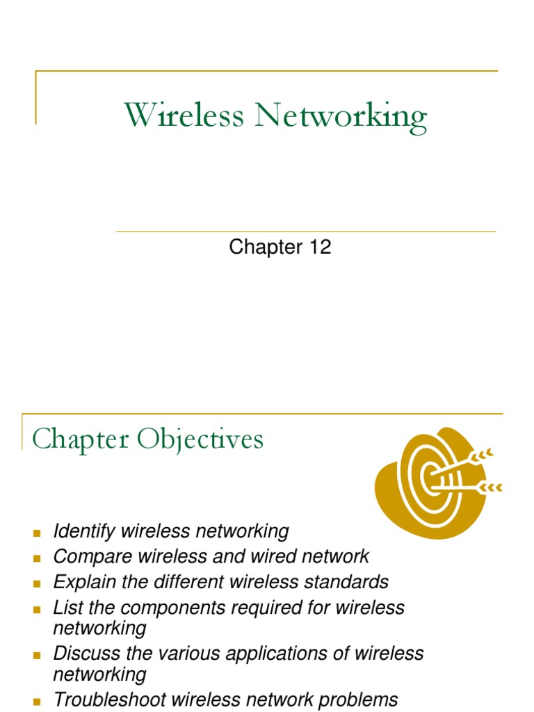 Chapter 12 Wireless Networking Pdf Wireless Lan Ieee 802 11