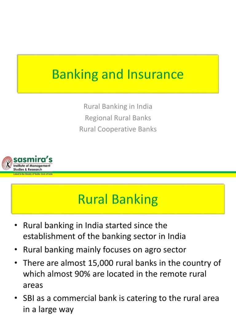 Rural Banking in India | PDF | Loans | Banks