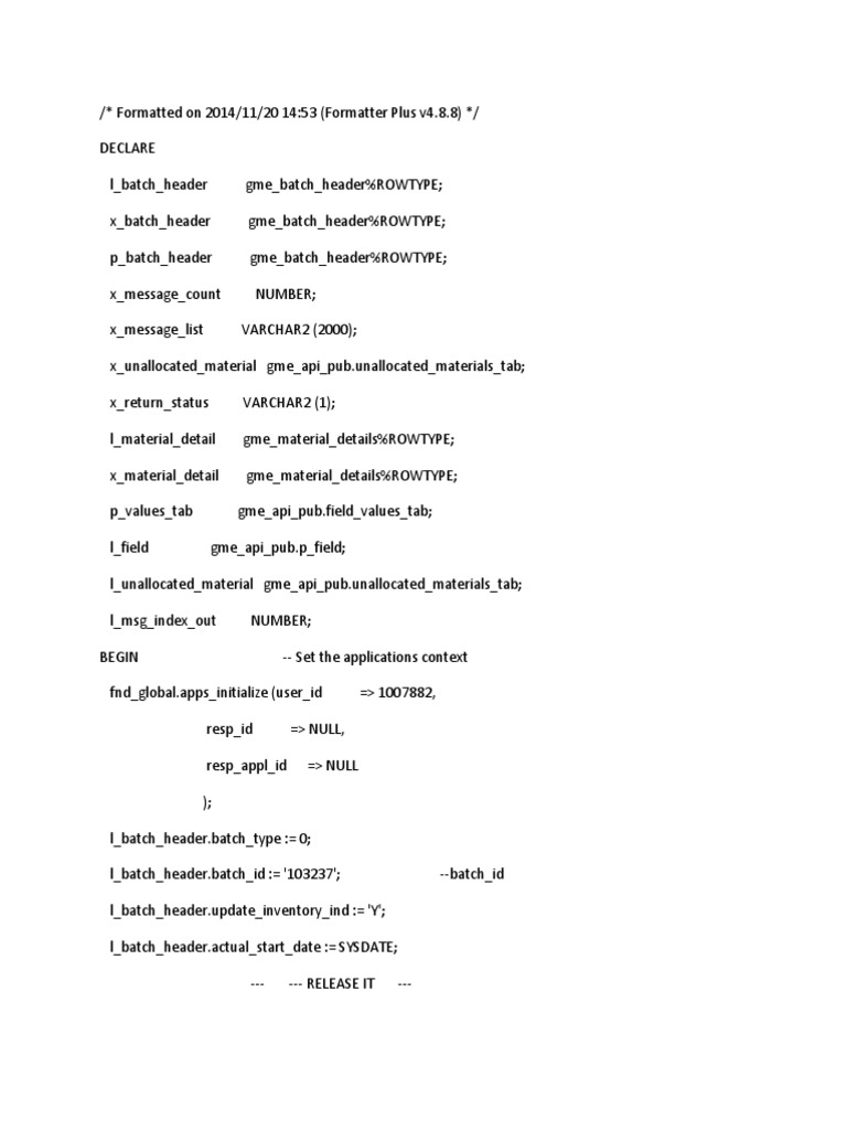 Opm Batch Release Api Pdf Parameter Computer Programming