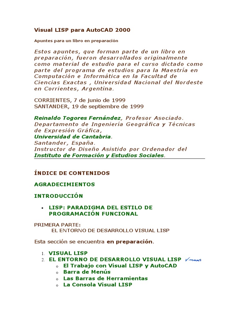 Visual LISP para AutoCAD 2000 | PDF | Entorno de desarrollo integrado | Ventana (informática)