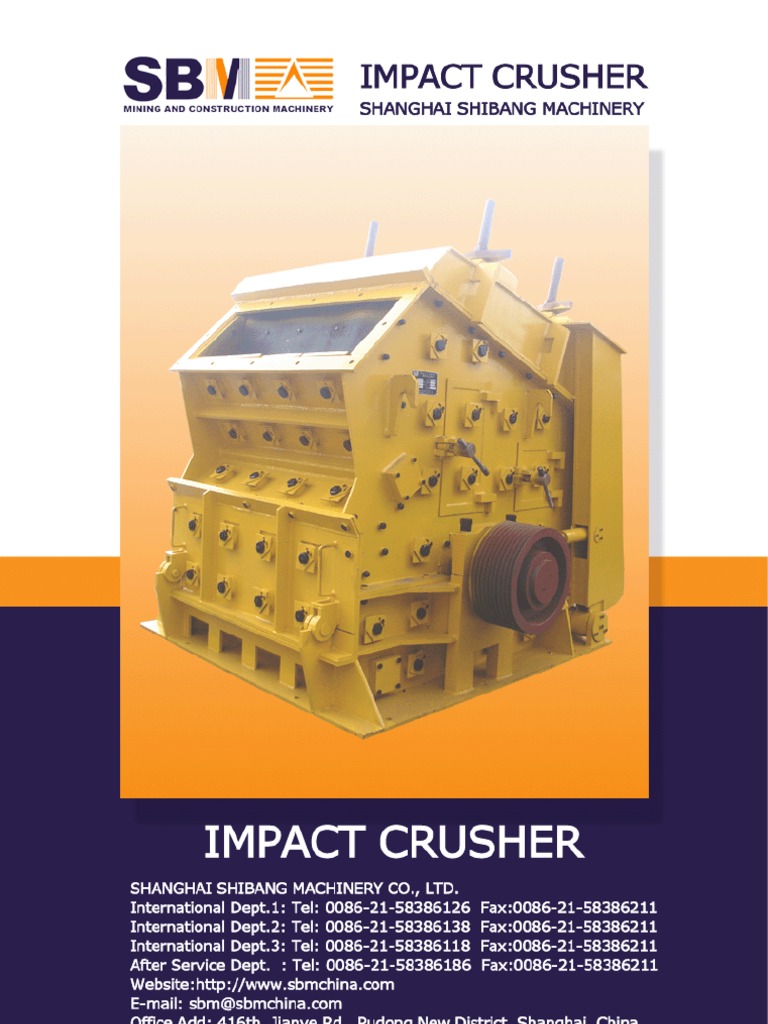 Impact Crusher | PDF | Engineering | Manufactured Goods