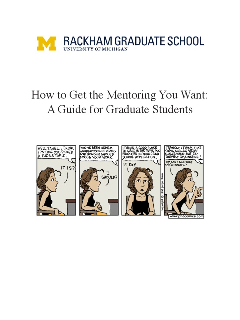 How To Get The Mentoring You Want A Guide For Graduate Students | PDF ...