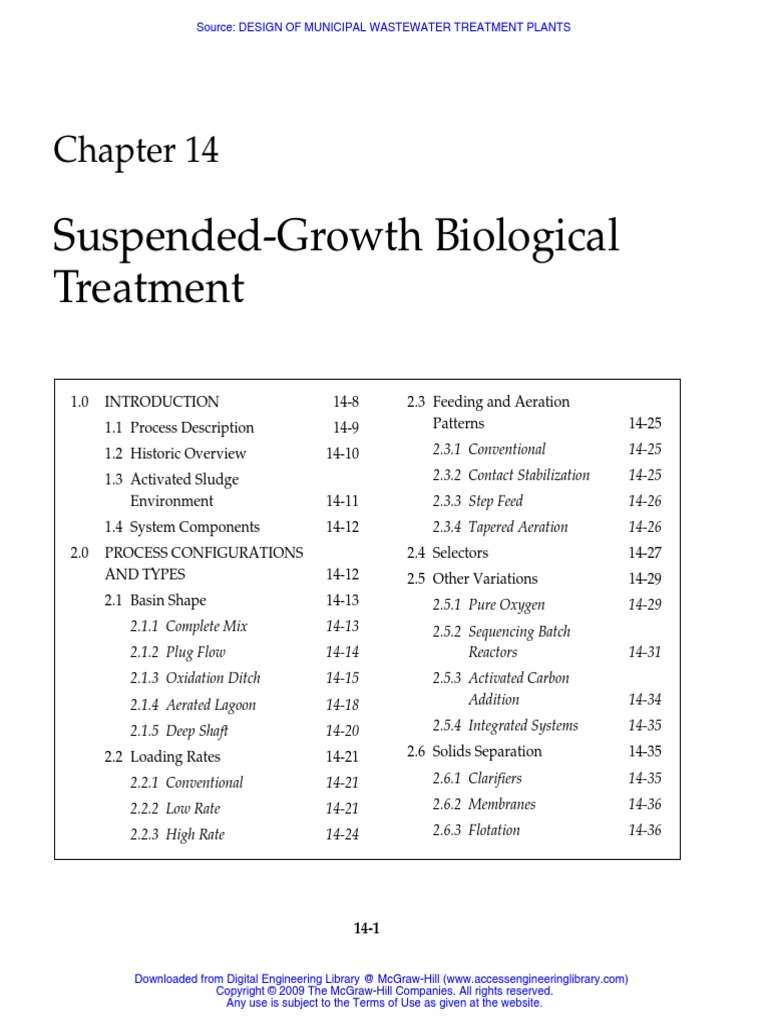 Suspended Growth Biological - 43 PDF | PDF | Sewage Treatment ...