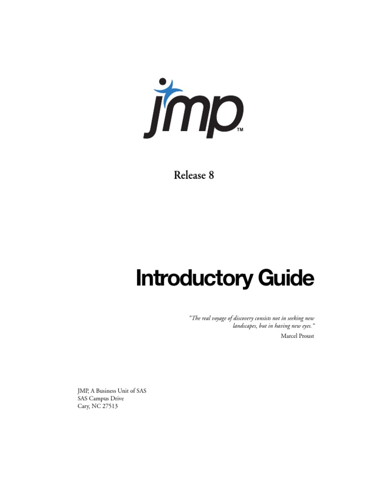 Working With JMP | PDF | Jmp (Statistical Software) | Menu (Computing)