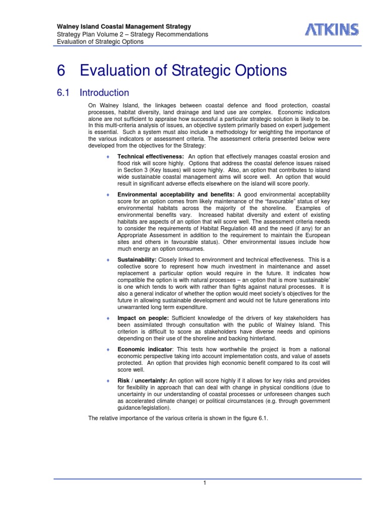 Strategy Plan Volume 2 - Strategy Recommendations Evaluation of ...