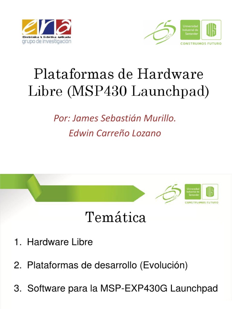 Plataforma MSP430 Texas Instruments | PDF | Arduino | Entorno de ...