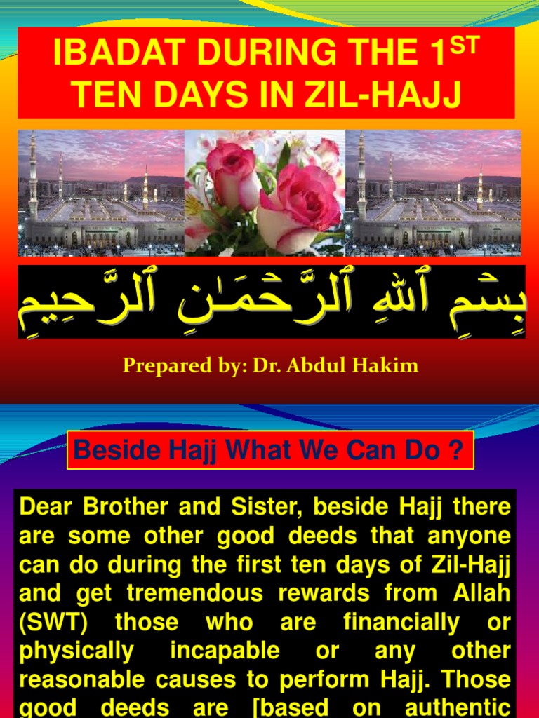 Ibadat During First Ten Days of Zil-Hajj | PDF | Muhammad | Abrahamic Religions