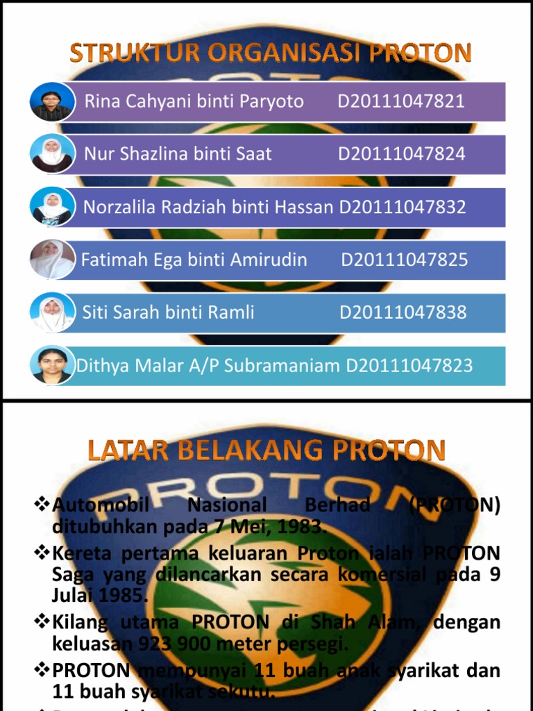Struktur Organisasi Proton | PDF