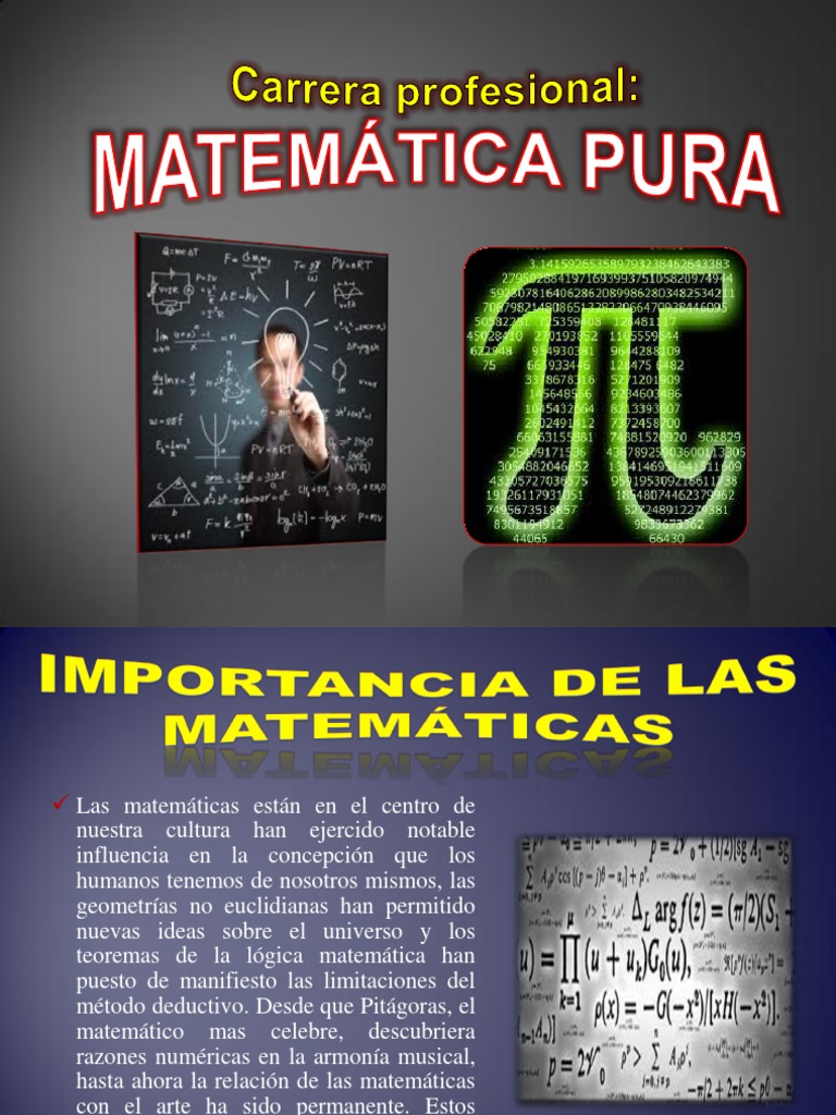 Carrera De Matematica Pura Licenciatura En Física Y Matemáticas IPN