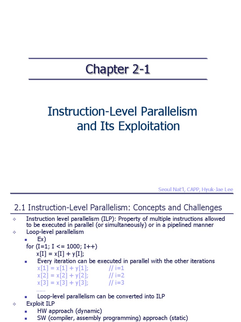Compiler Techniques For Exposing ILP | PDF | Computer Hardware ...