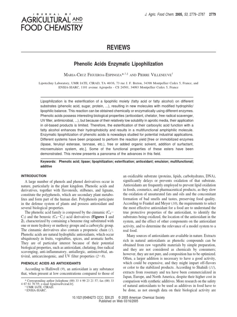 Articulos de Investigacion | PDF | Polyphenol | Ester