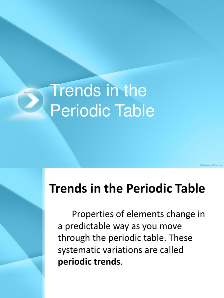 Periodic Table Trends Explained | PDF | Ion | Periodic Table