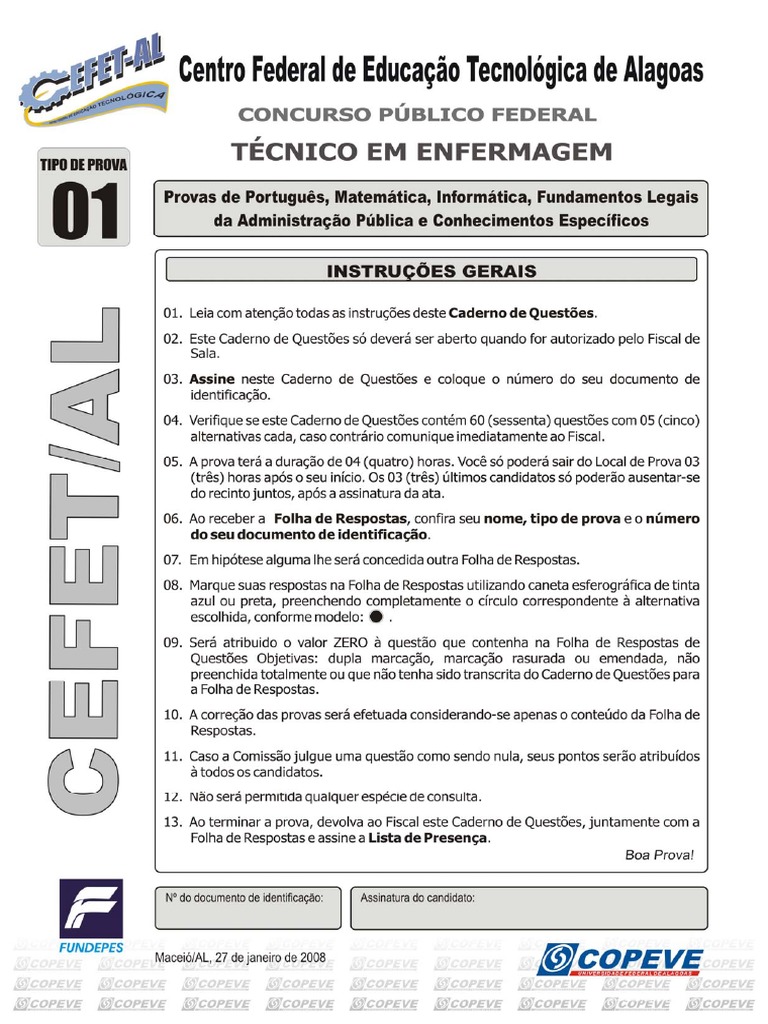 Prova - Tecnico em Enfermagem - Tipo 1 | PDF | Internet | Computação e ... Prova - Tecnico em Enfermagem - Tipo 1 | PDF | Internet | Computação e ...