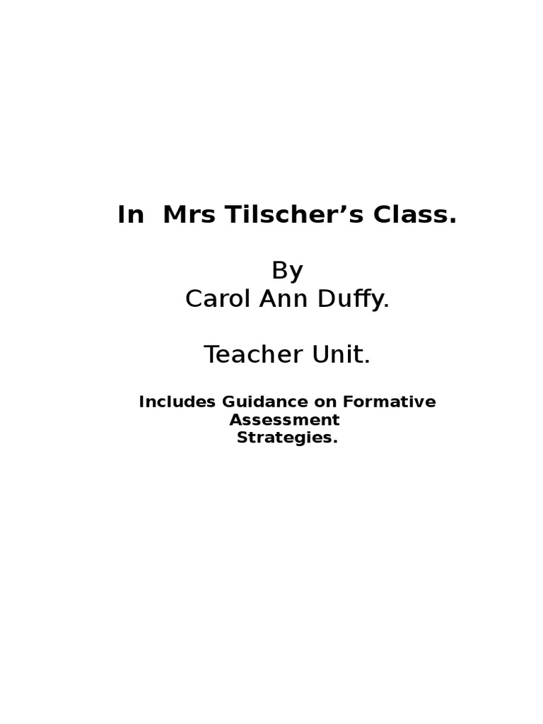 1 Teacher Pack Poetry in Mrs Tilschers Class | PDF | Metaphor | Poetry