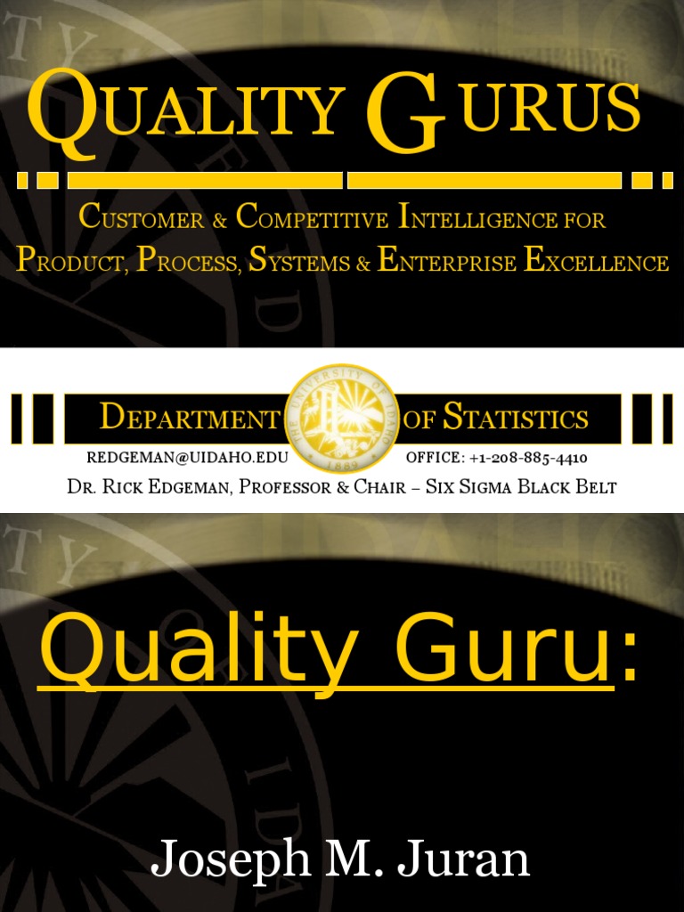 Quality Gurus | PDF | Quality Management | Quality (Business)