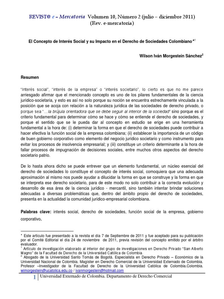 El Concepto de Interes Social | PDF | Sociedad | Estado (política)