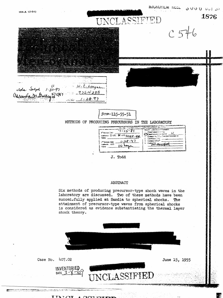 Lab Methods for Precursor Waves | PDF | Shock Wave | Atmosphere Of Earth