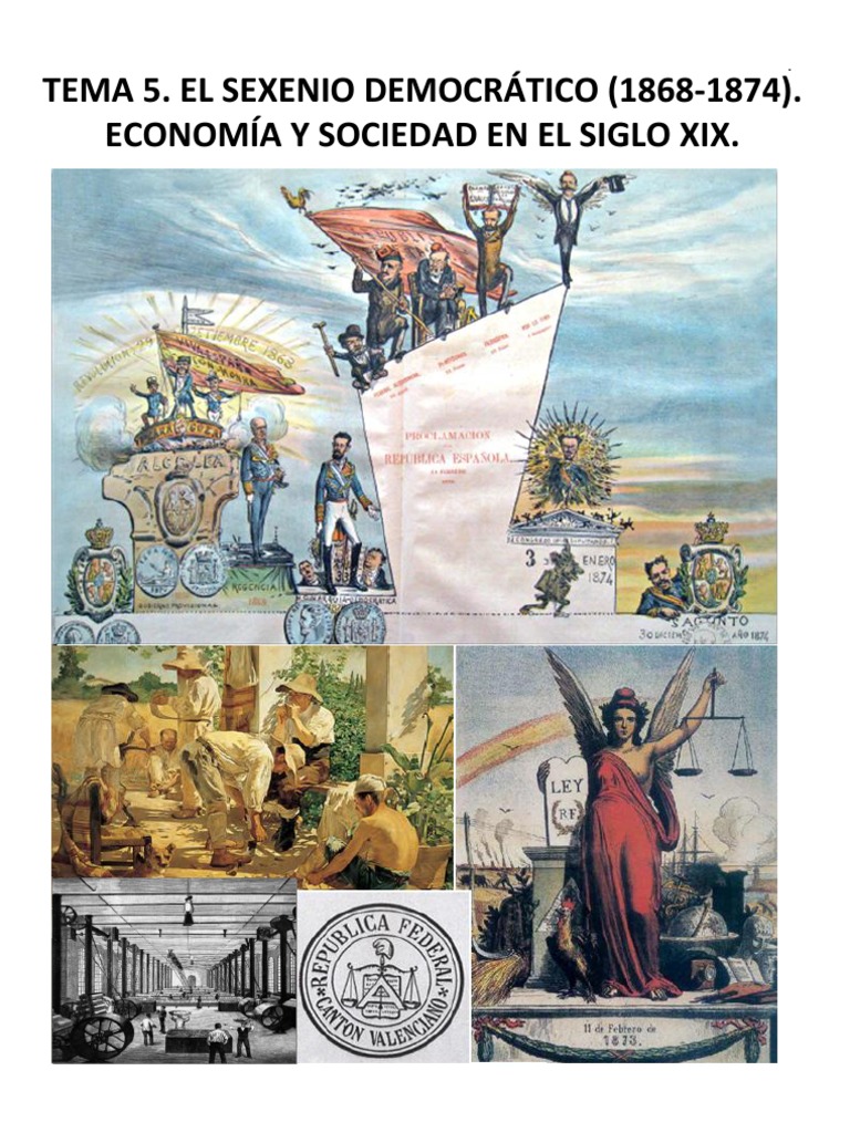 Tema 5 El Sexenio Democrático 1868-1874. Economía y Sociedad en El Siglo Xix | PDF | Agricultura ...