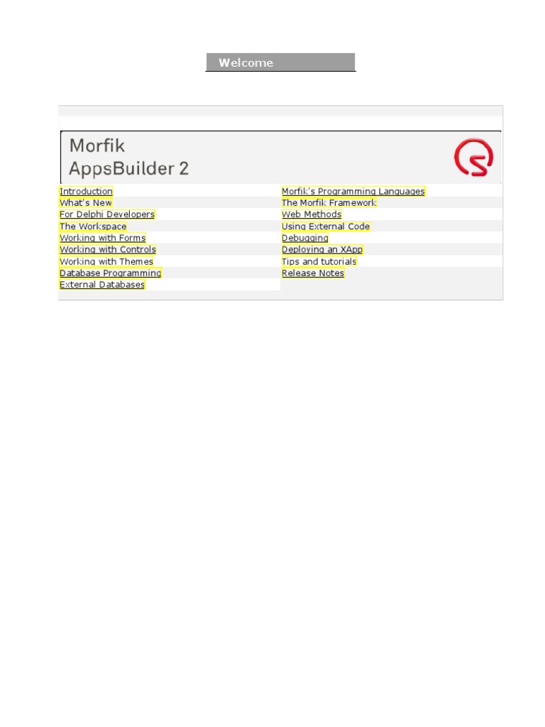 Morfik Help File | PDF | Data Type | Control Flow