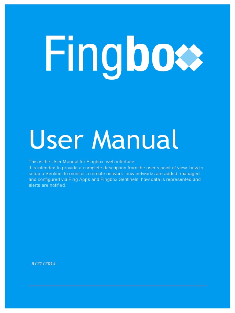 Fingbox User Manual: Network Monitoring Guide | PDF | Wireless Access ...