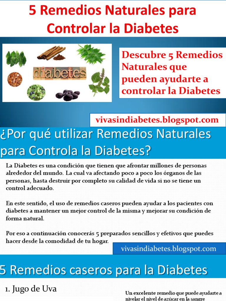 Remedios Naturales Efectivos para La Diabetes | PDF | Diabetes mellitus ...